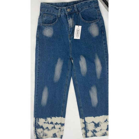 Cider | Jeans | Nwt Cider Womens Acid Wash High Rise Wide Leg Jeans ...